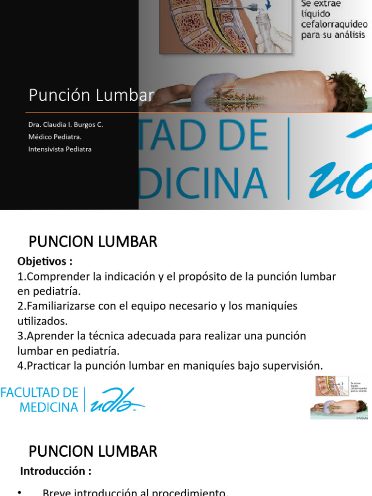 (C) Puncion Lumbar | PDF | Medicina CLINICA | Especialidades Medicas