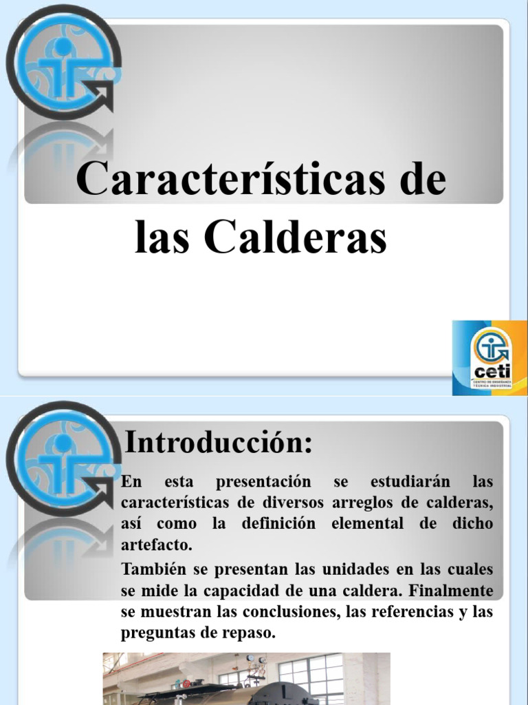 Generadores de Vapor y Sus Caracteristivas | PDF | Caldera | Vapor