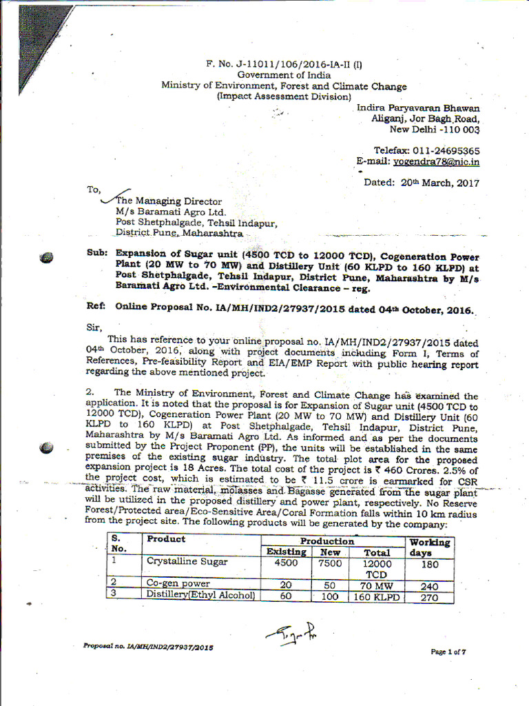 Environment Clearance | PDF