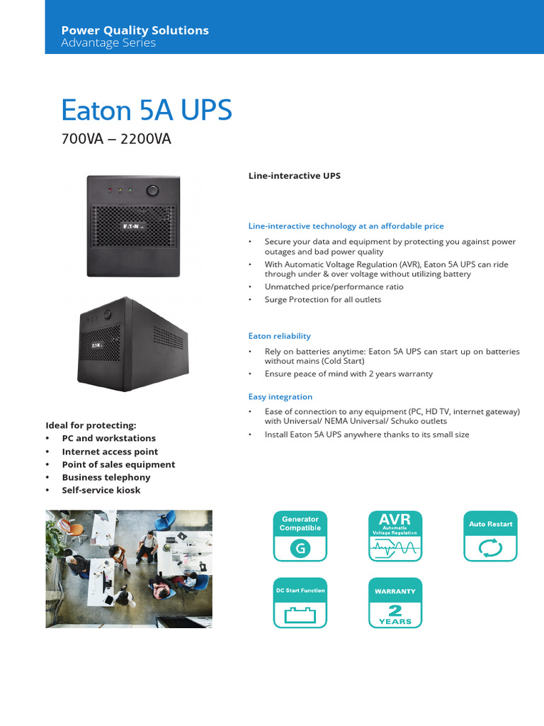 UPS Solutions for Small Businesses | PDF | Alternating Current | Mains Electricity