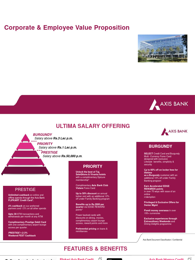 3 Slide Value Proposition - Axis Bank - VERITAS SOFTWARE | PDF | Credit ...