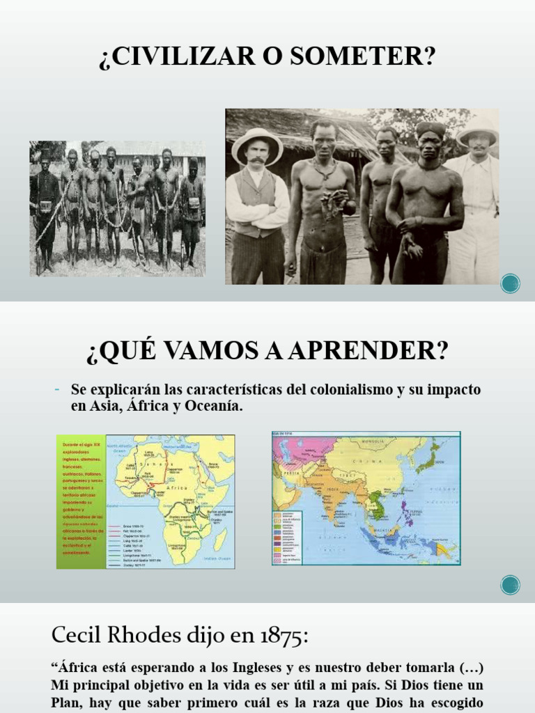 ¿Civilizar o Someter | PDF | Colonialismo