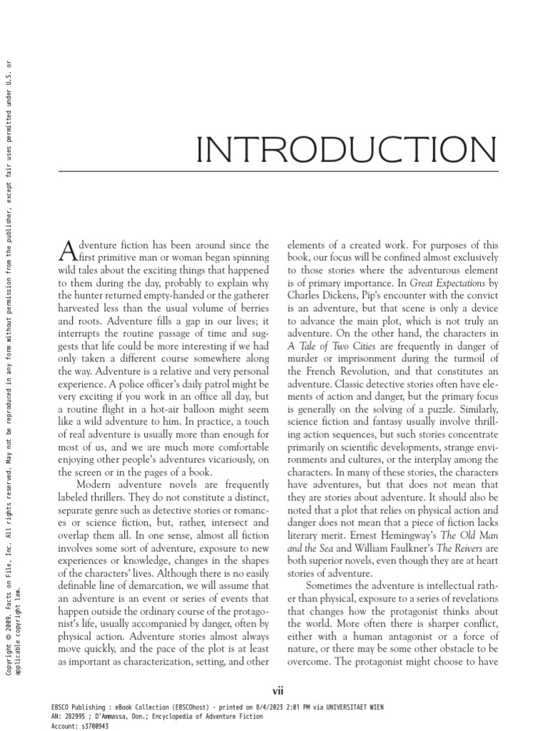 DEfinition of Adventure Stories | PDF | Adventure Fiction | Novels