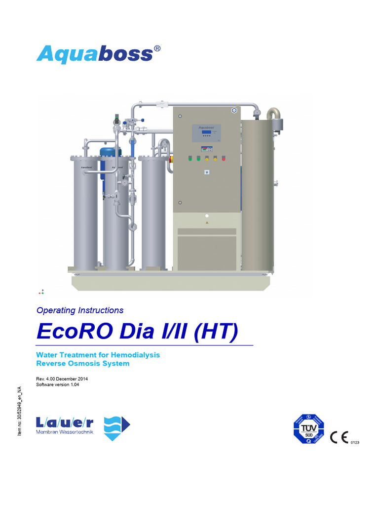 Aquaboss IFU EcoRO Dia I-II HT Rev 4.0 - SW1.04 | PDF | Water ...