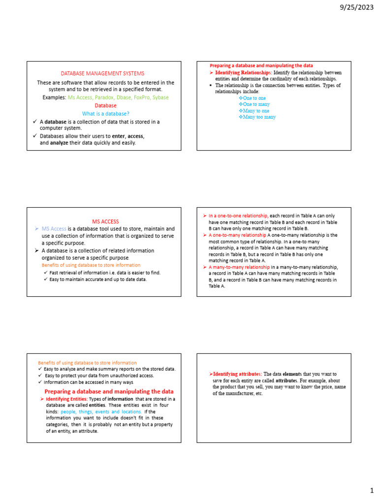 Database | PDF | Databases | Data Type