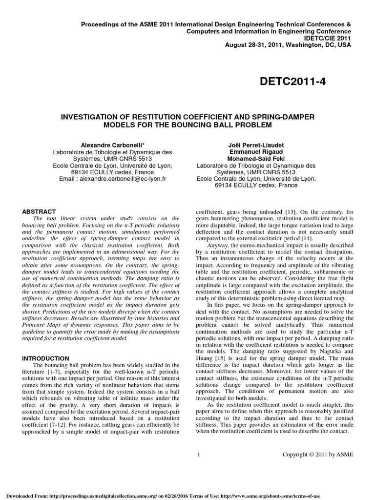 Detc2011 47870 | PDF | Damping | Mechanics