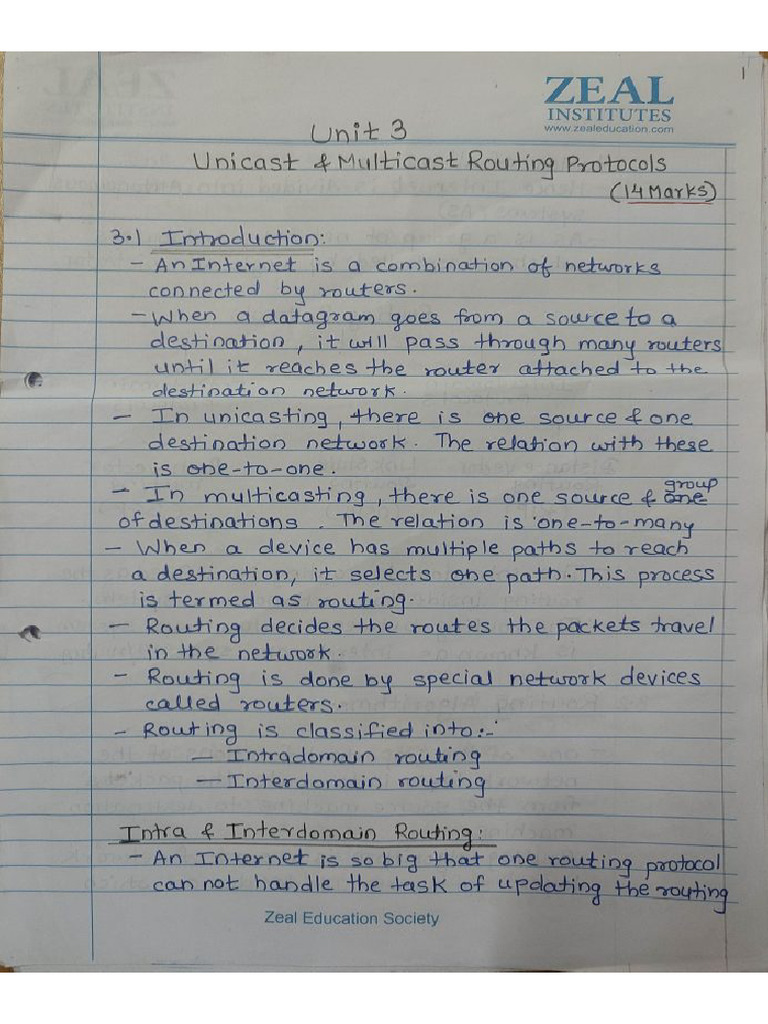 Acn Unit 3 Notes Pdf