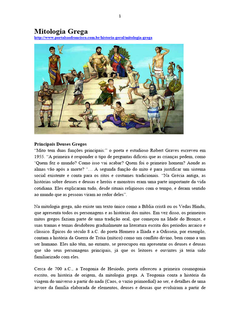 Mito 2 | Download grátis PDF | Mitologia grega | Religião grega antiga