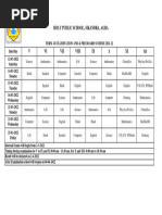 Annual Exam Time Table - 2024-25 | PDF