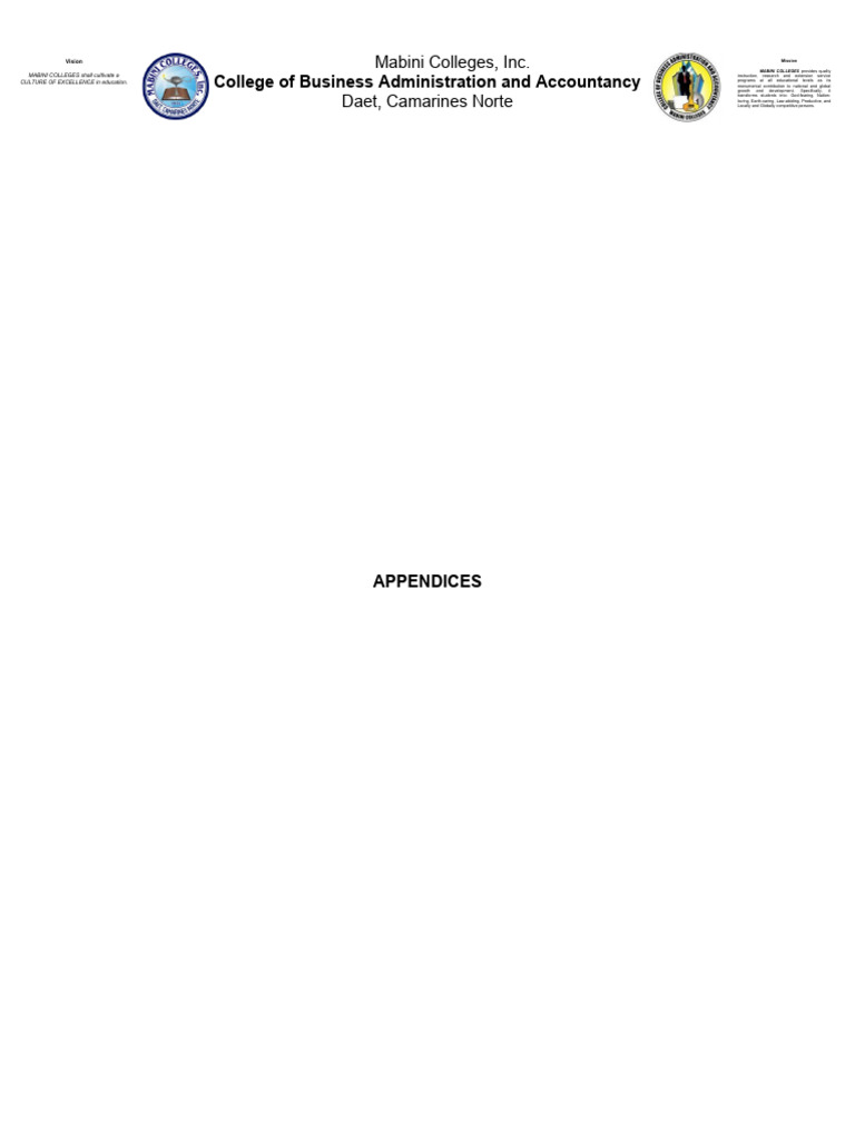 APPENDICES | PDF | Analysis Of Variance