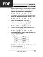Silverzone Olympiad Sample Question and Answer Sheet | PDF
