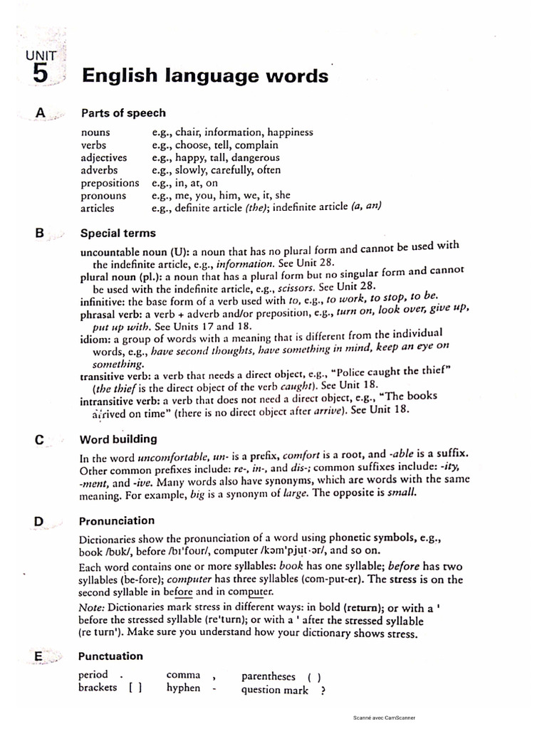 English Language Words | PDF