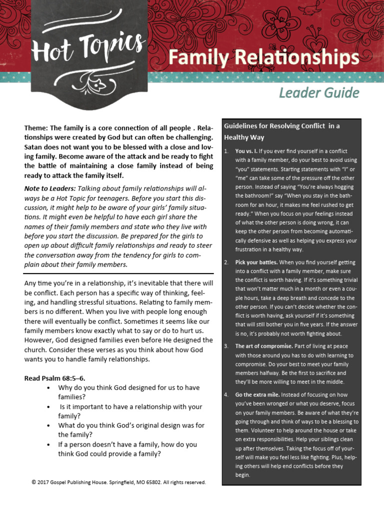 Family Relationships | PDF