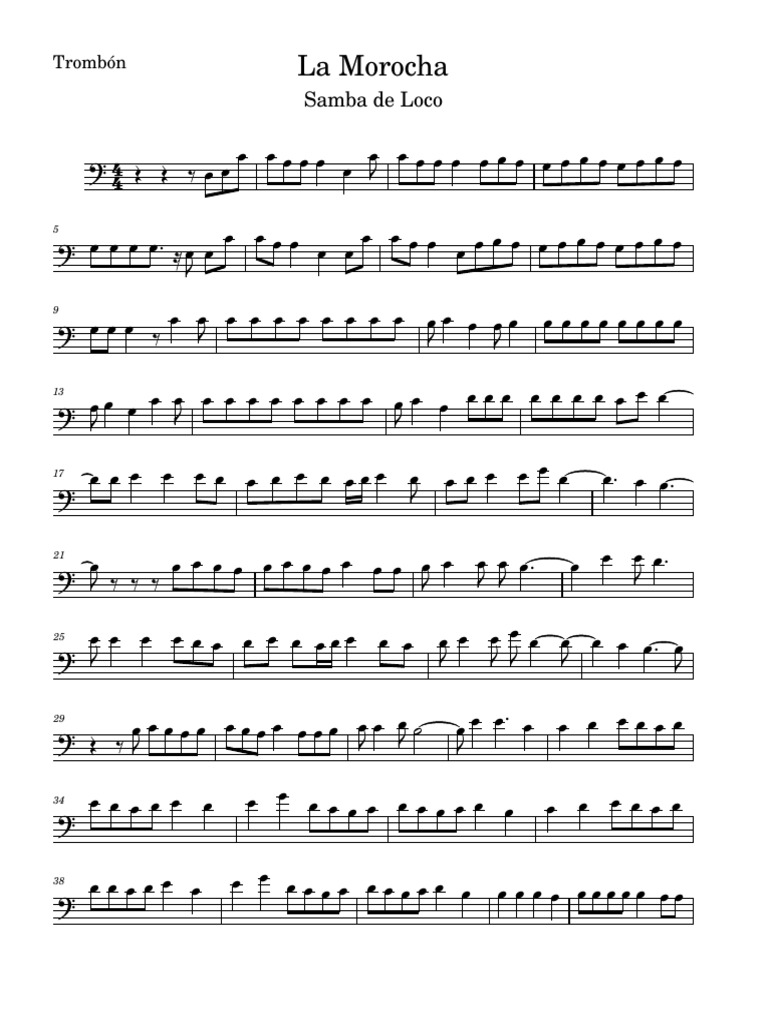 La Morocha-Trombón | PDF