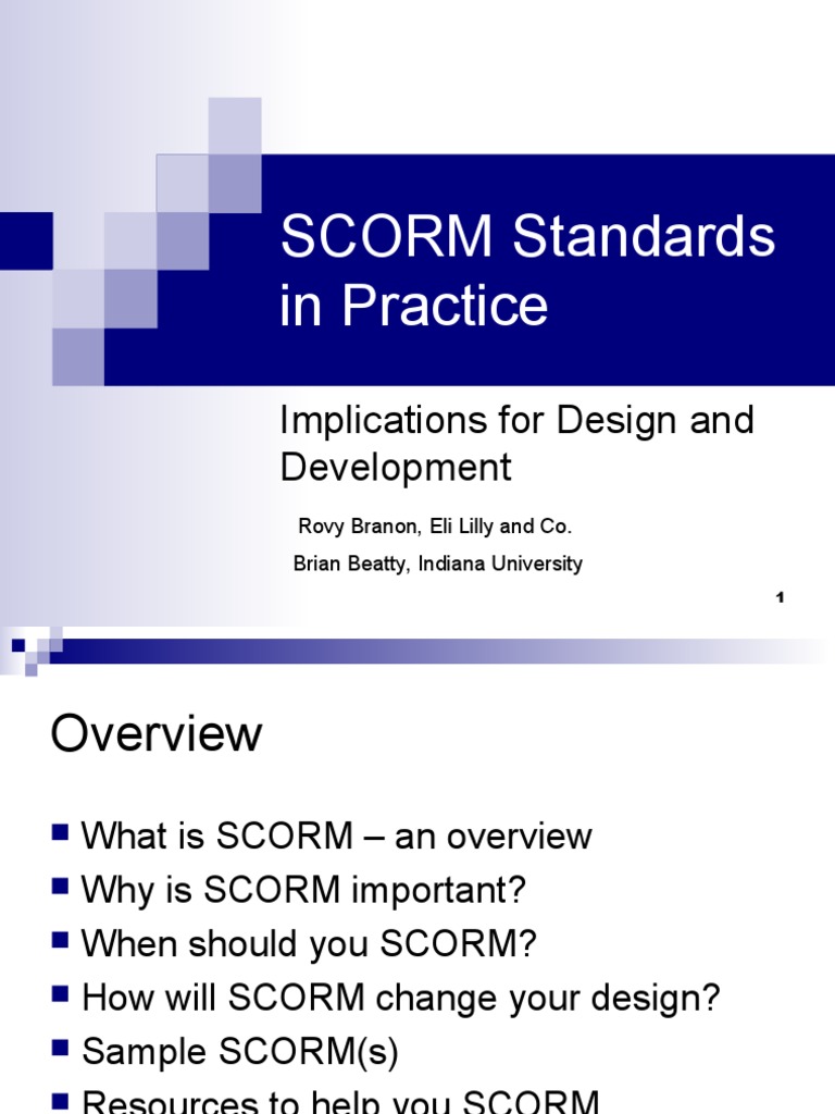 SCORM in Practice Email Version | PDF | Educational Technology | Pedagogy