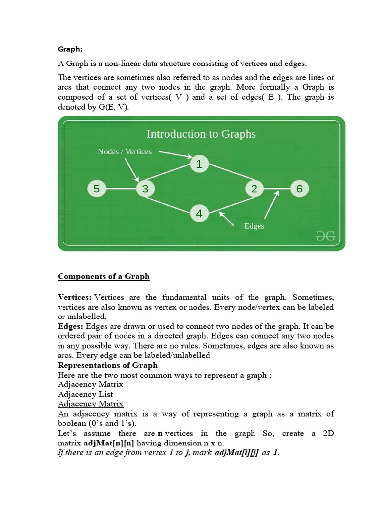 Graph | PDF | Vertex (Graph Theory) | Computer Programming Graph | PDF | Vertex (Graph Theory) | Computer Programming