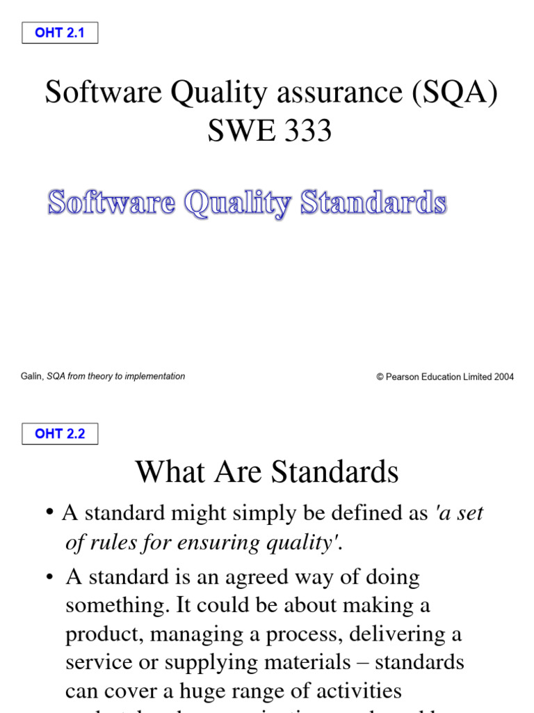 7.software Quality Standards 0 0 | PDF | Iso 9000 | Quality Management