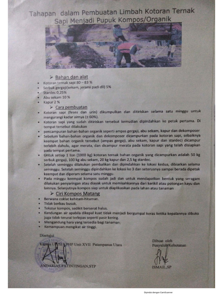 Leaflet Pupuk Kompos | PDF