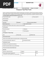 Pressure Test Record Form Template | PDF