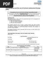 Menopause and Hormone Replacement Therapy HRT Guidelines | PDF | Hormone Replacement Therapy ...