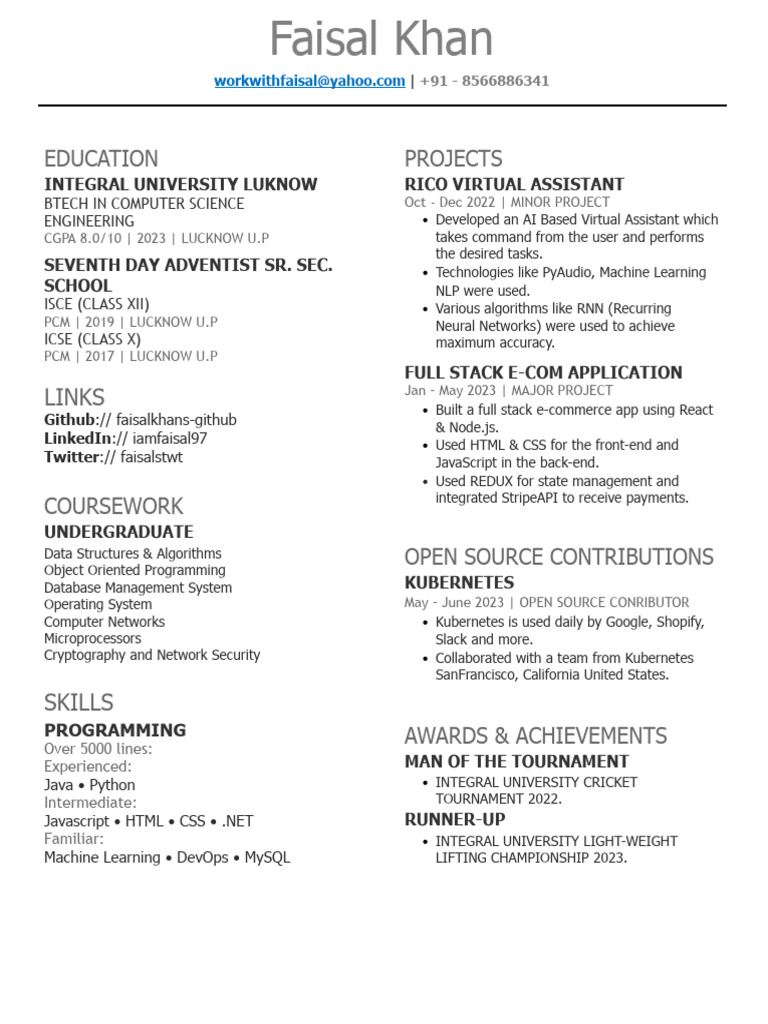 My CV | PDF | Information Technology | Software Engineering