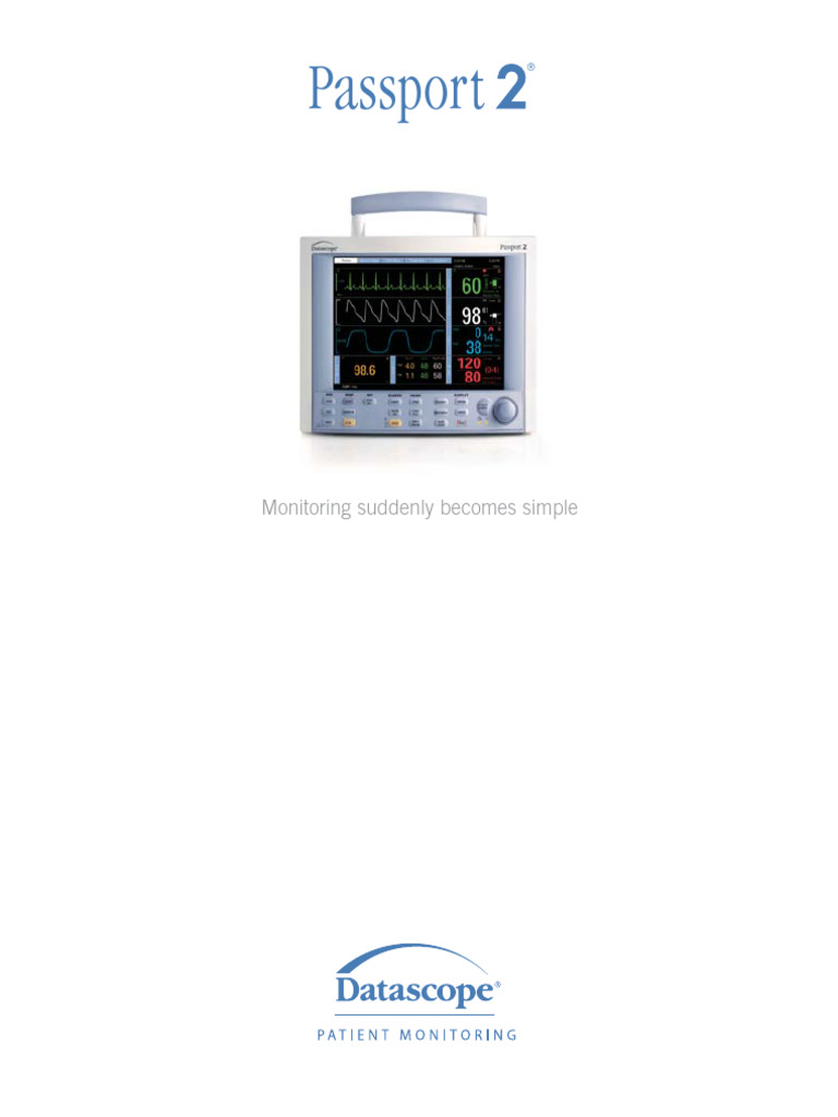 Datascope-Passport-2-Brochure | PDF | Electrocardiography | Clinical Medicine