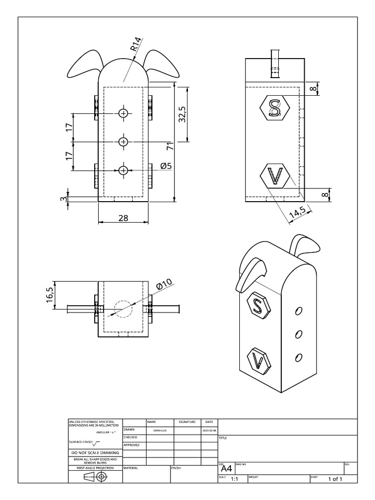Part 1 Drawing 1 | PDF