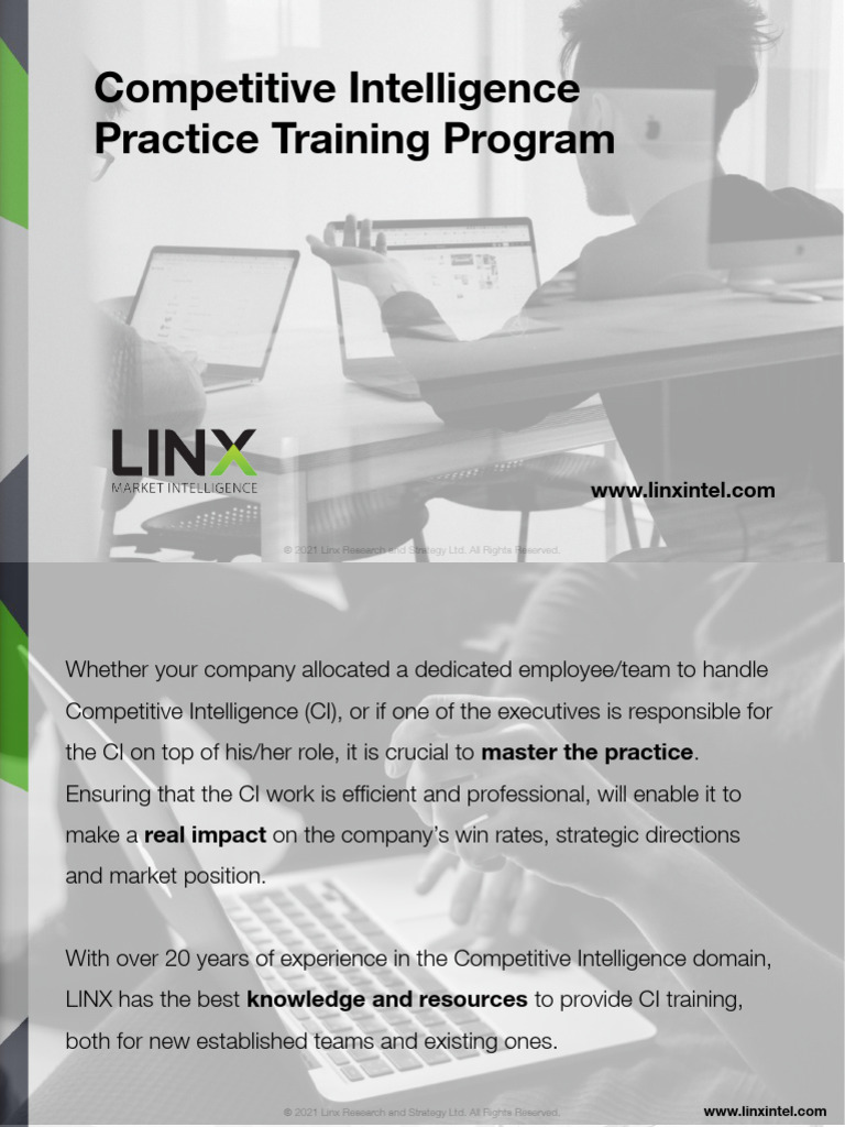 Competitive Intelligence Practice Training Program 2022 | PDF ...