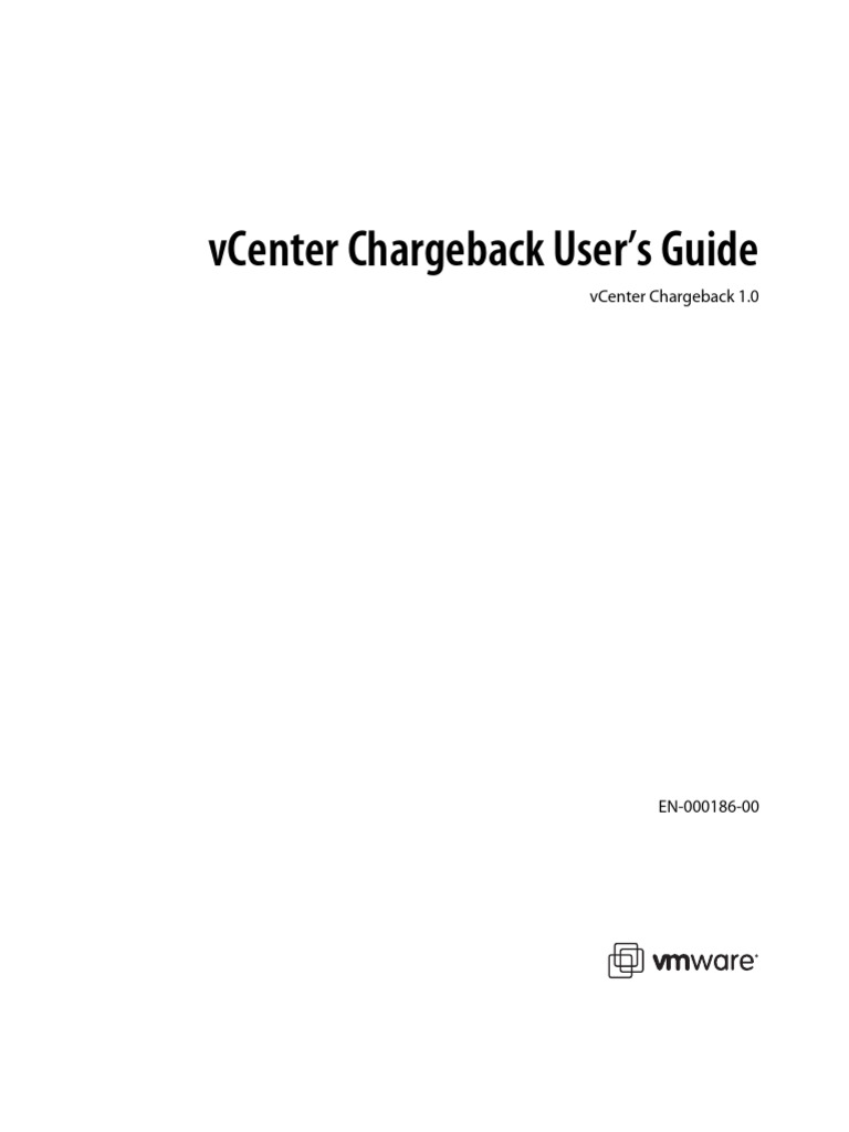 Vcenter Chargeback User S Guide Vcenter Chargeback 1.0 EN-000186-00 | PDF | Databases | Port ...