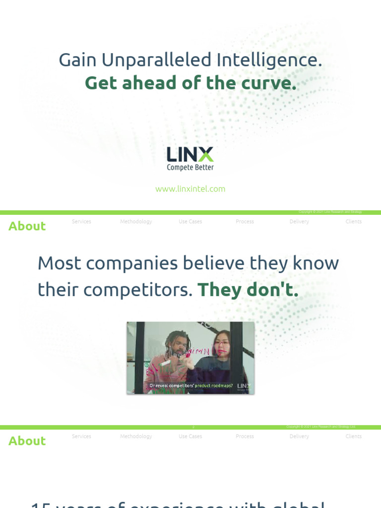 LINX Competitive Intelligence Company Deck Nov-23 8.32.36 | PDF | Implementation | Pricing