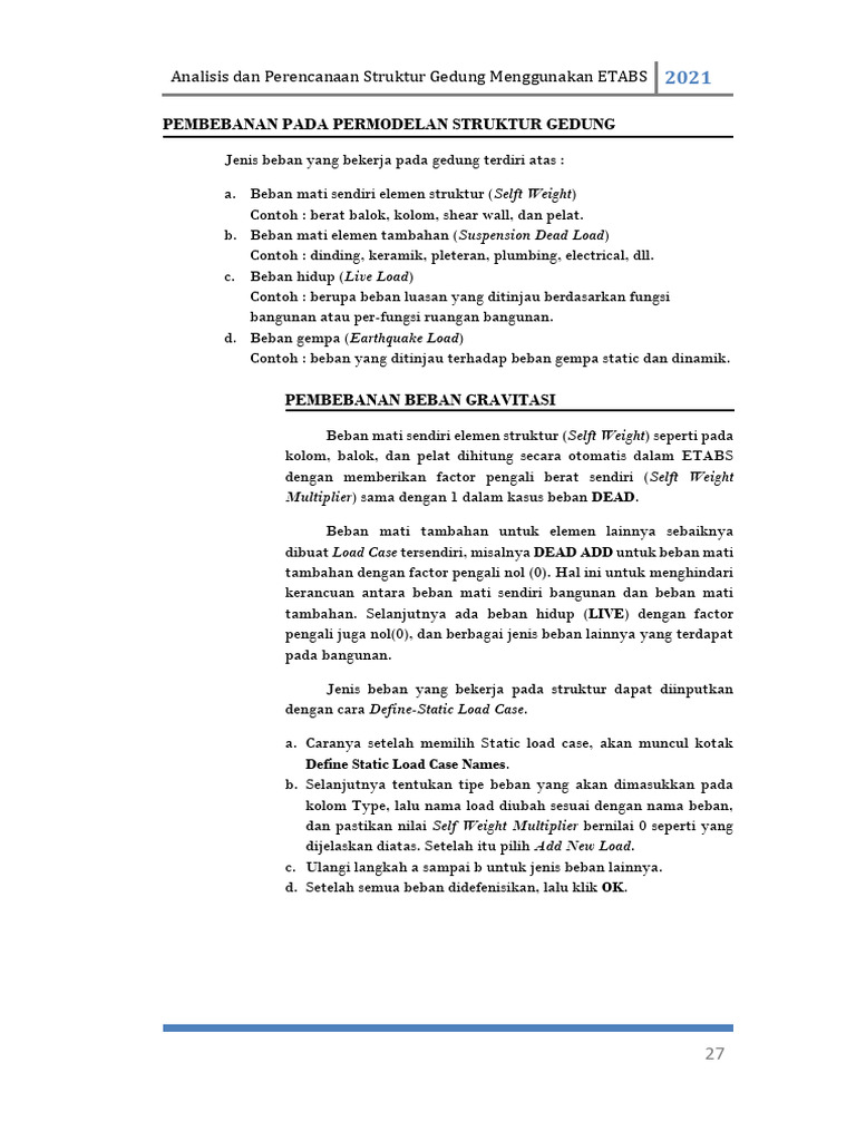 03 - Pembebanan Struktur | PDF
