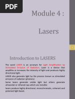 Understanding Laser Principles and Applications | PDF | Laser | Emission Spectrum