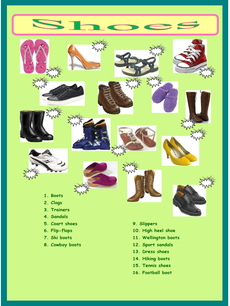 Types of Shoes | PDF