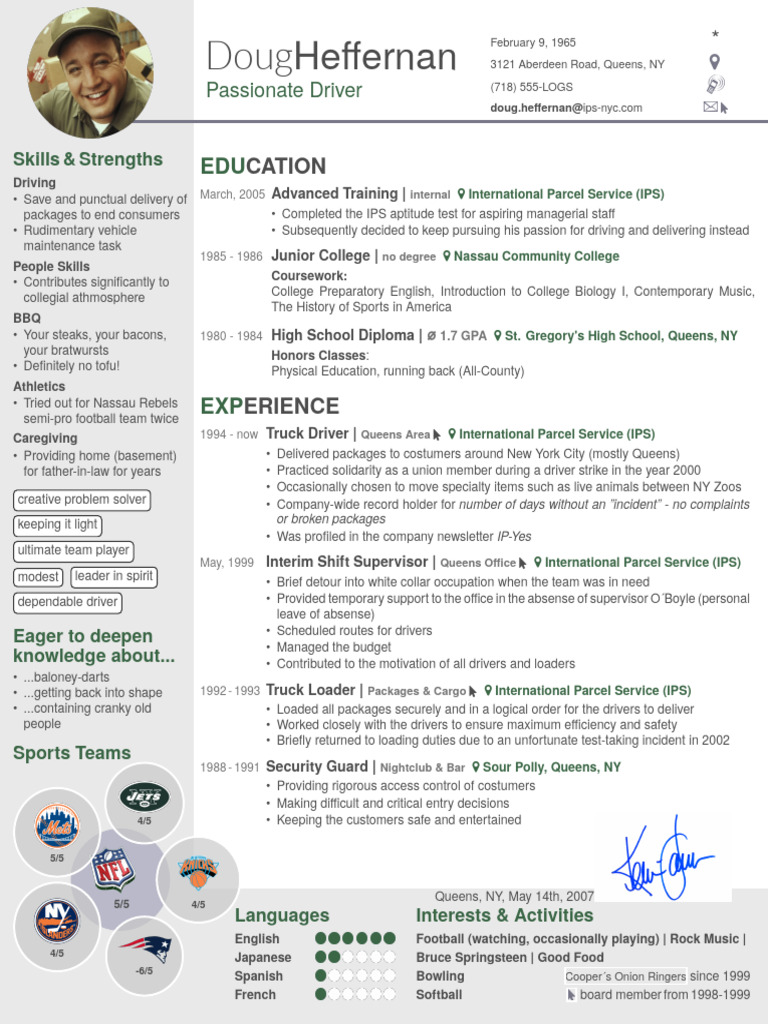 Modern Fancy CV | PDF