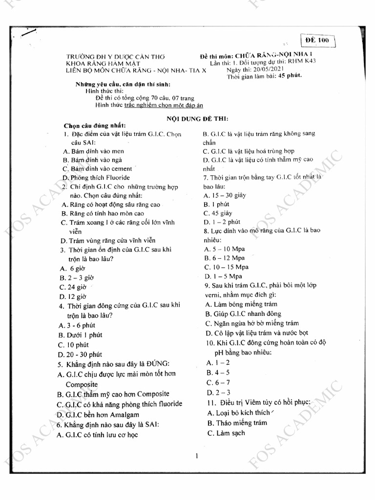 RHM K43 Co Dap An PDF | PDF