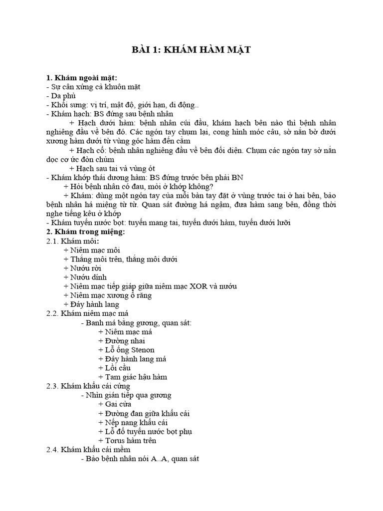 Khám Bệnh Nhân 2023 | PDF