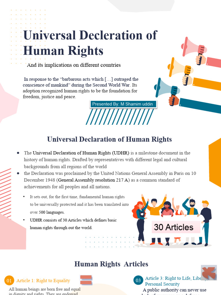 Universal Declerations of Human Rights. | Download Free PDF | Human Rights | Ethical Principles