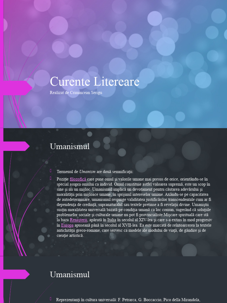 Curente Literare | PDF