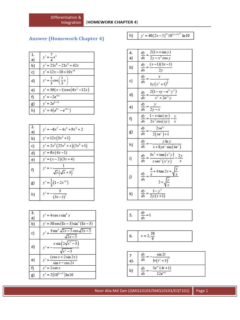 Homework Chapter 4 Answer Qmq10103 1 Pdf