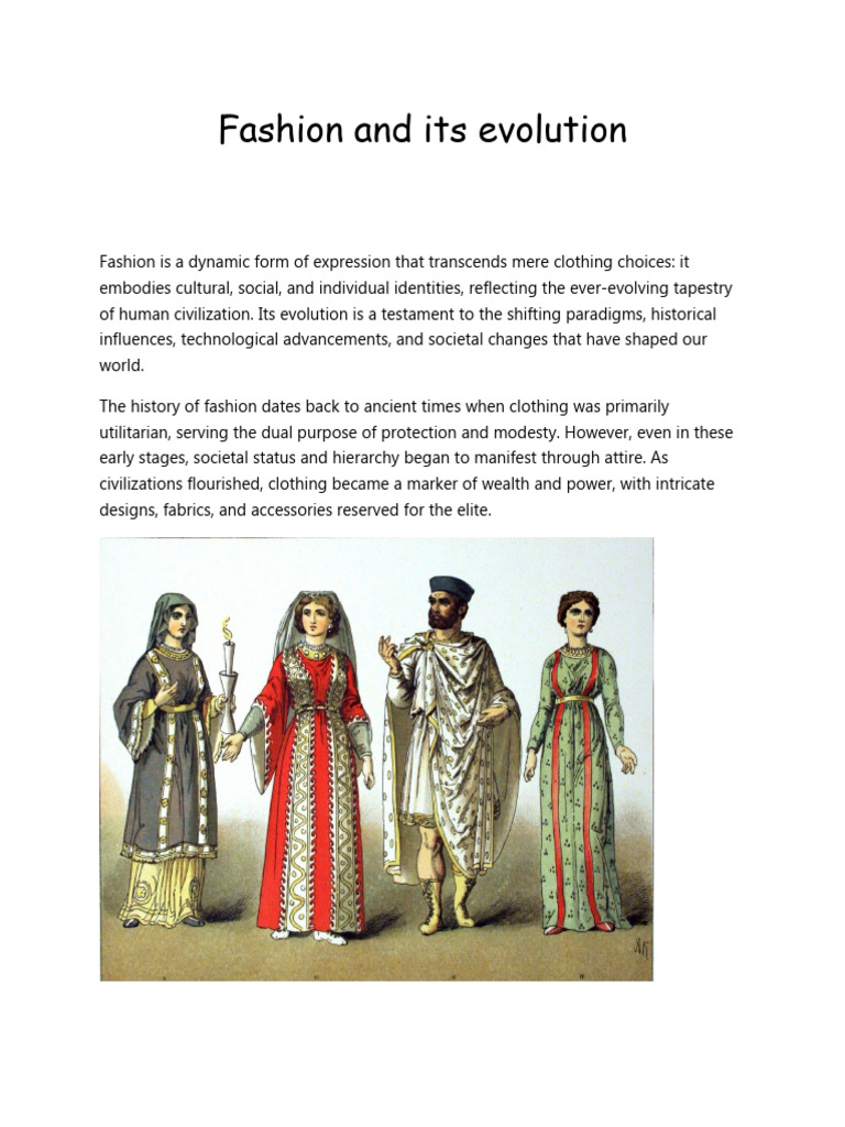 Fashion and Its Evolution | PDF