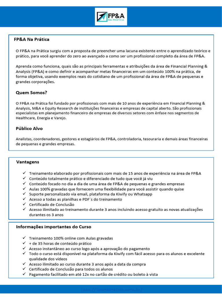 Conteúdo FPA Na Prática 4.0 | PDF | Avaliação (finanças) | Orçamento