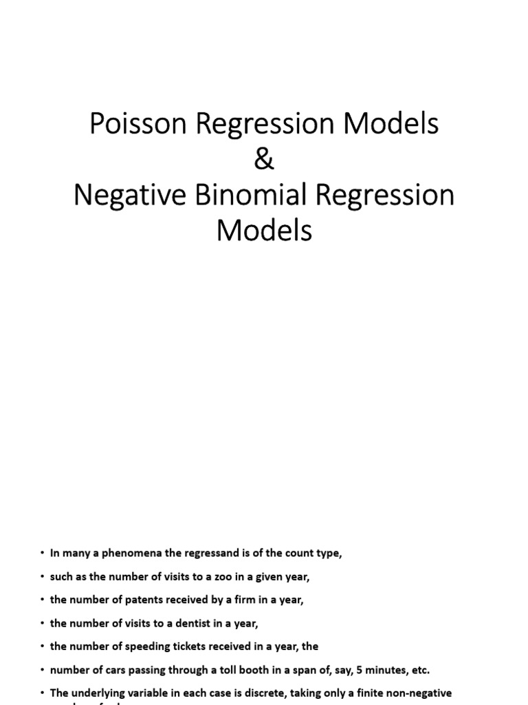 Poisson Regression Models | PDF | Chi Squared Distribution | Teaching Mathematics
