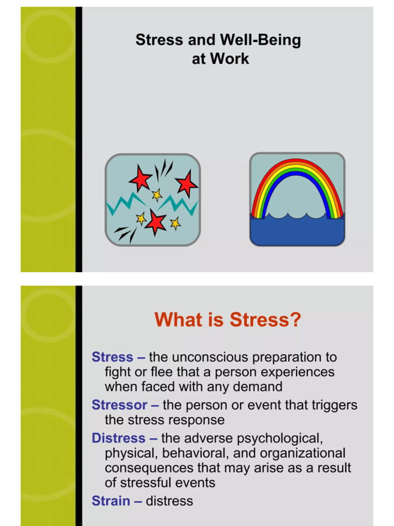 OB Unit 4 Stress and Well Being | PDF