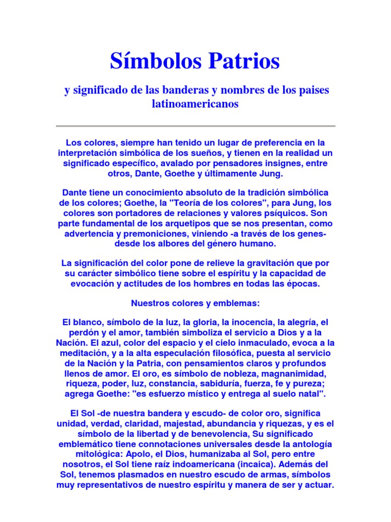 Símbolos Patrios | PDF