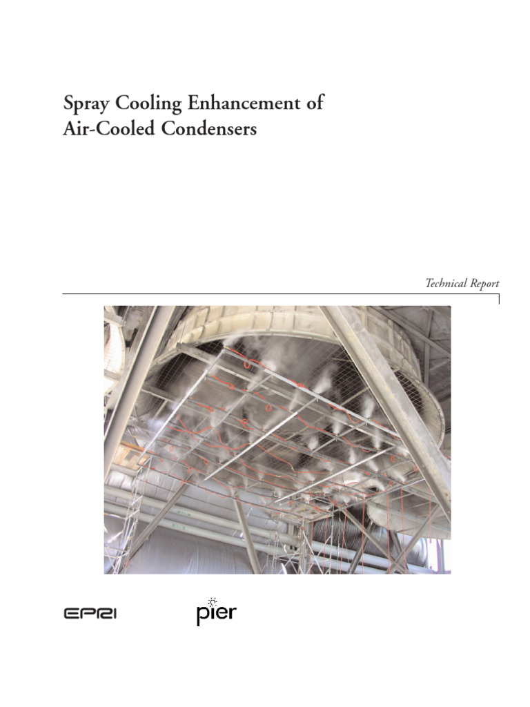 Spray Cooling Enhancement of Air - Cooled Condensers | PDF