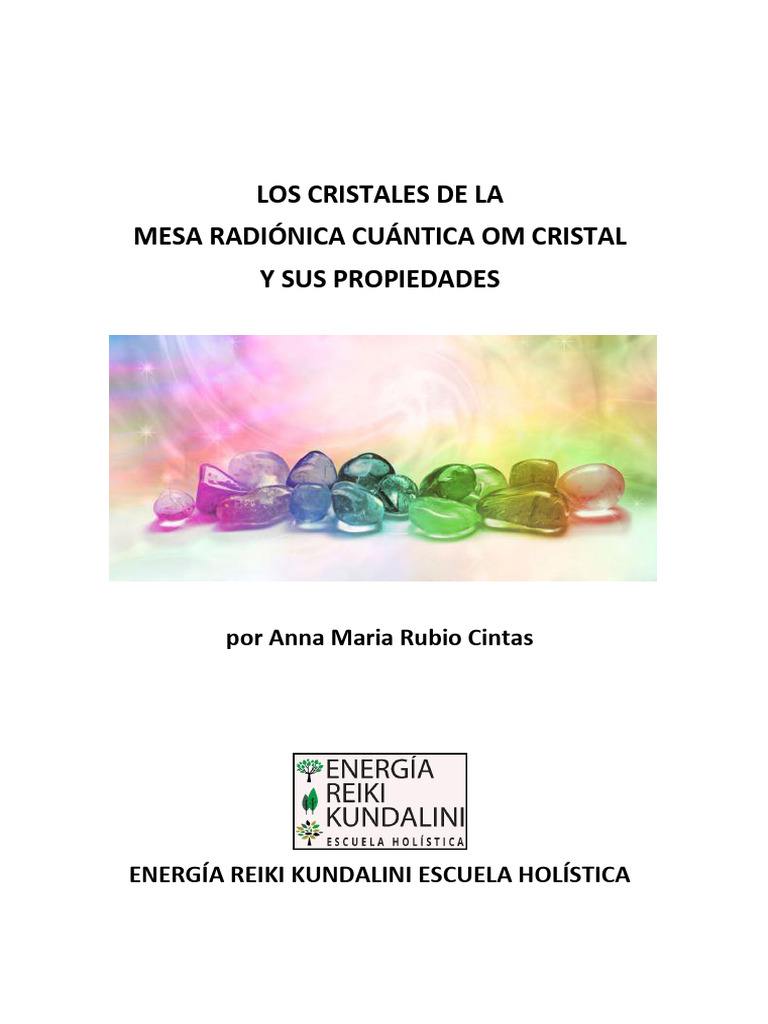 Cristales Usados en Esta Mesa y Sus Propiedades | PDF | Mente | Las ...