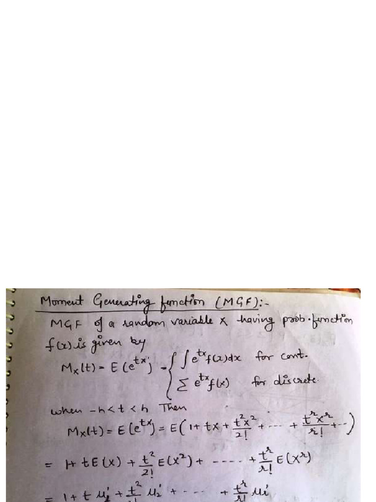 Characteristics Functions | PDF