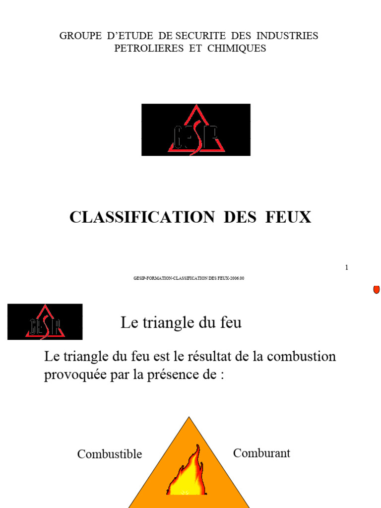002 Classification Des Feux 2006.00 | PDF | La combustion | Combustible