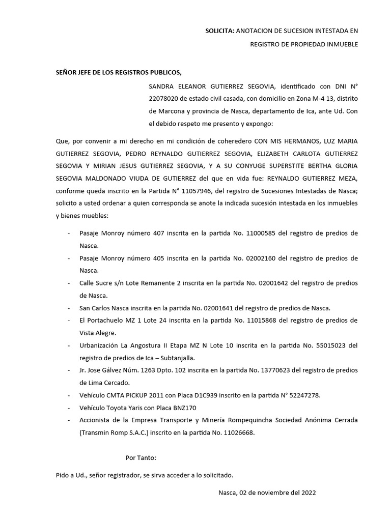 Documento Mama | PDF | Ley de Propiedad