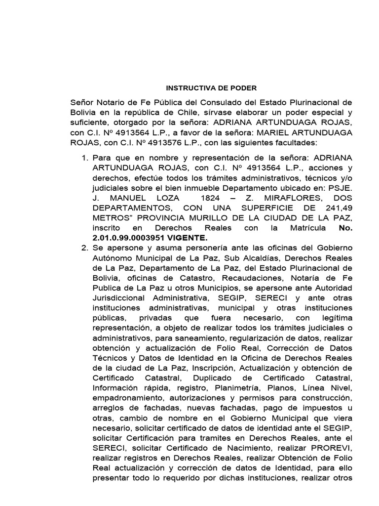 Instructiva de Poder Artunduaga | Descargar gratis PDF | Gobierno | Justicia